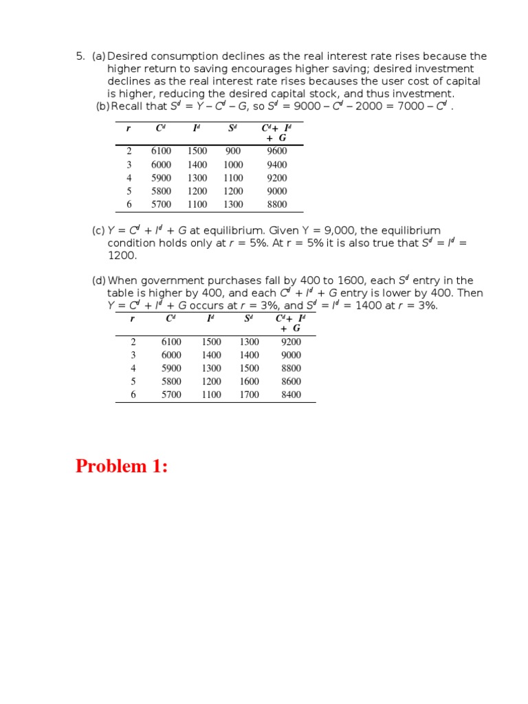 Solow Model - Important Example | PDF