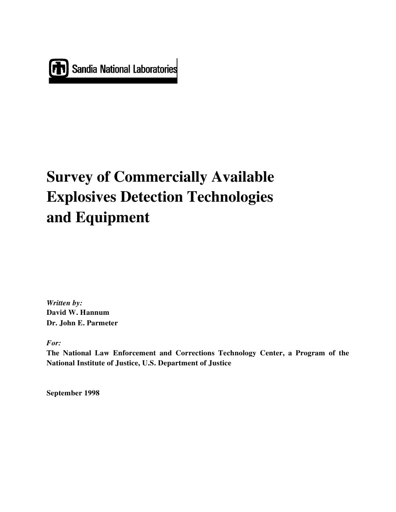 Explosive Detection Theory | PDF | Gas Chromatography | Mass Spectrometry