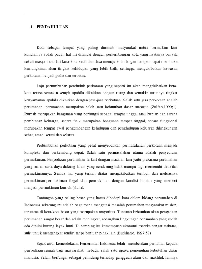 Tantangan Perumahan di Jakarta: Backlog dan Solusi | PDF | Ilmu Sosial