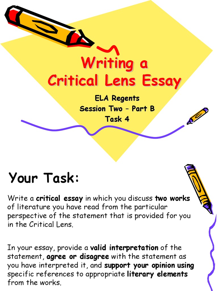 ELA Regents Critical Lens Guide | PDF | General Fiction