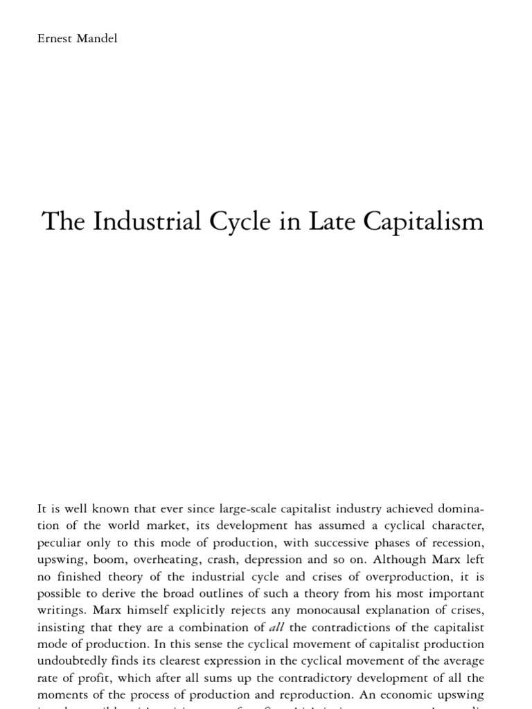Marxist Analysis of Capitalist Cycles | PDF | Capitalism | Inflation