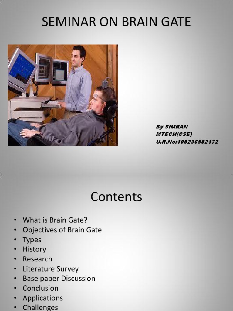 Brain Gate Pdf Electroencephalography Brain