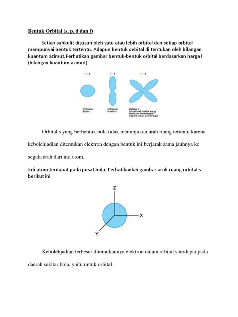 Bentuk Orbital | PDF