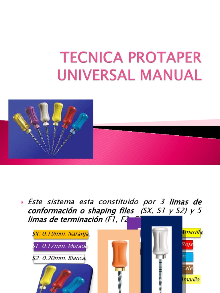 Tecnica Protaper Universal Manual-1 | PDF | Naturaleza