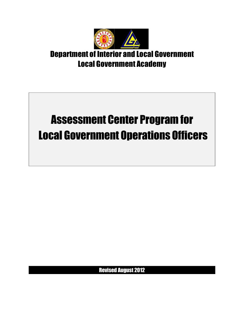 Local Government Operations Assessment Guide | PDF