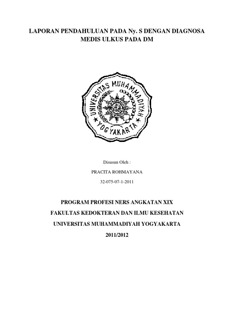Laporan Pendahuluan Ulkus DM | PDF