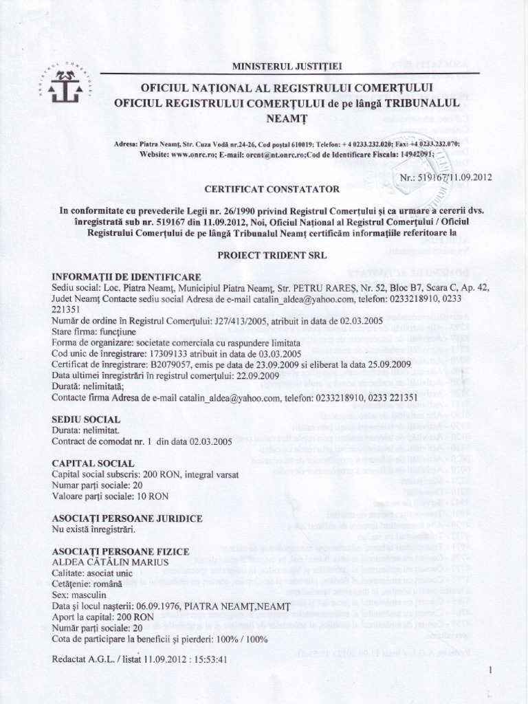 4.certificat Constatator | PDF | Home & Garden | Computers