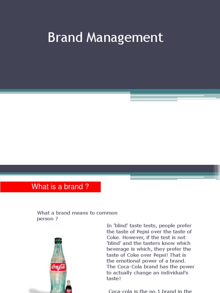 Understanding Brand Management | PDF | Brand | Coca Cola
