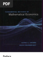 A C Chiang Fundamental Methods of Mathematical Economics PDF | PDF