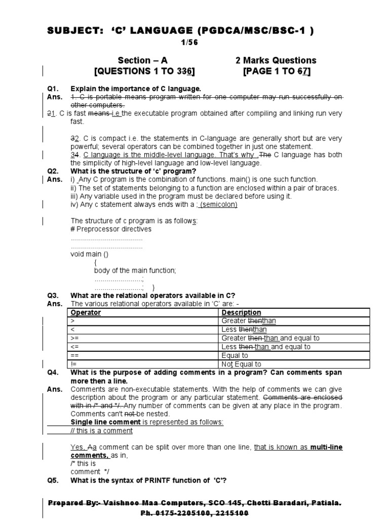 New C Language | PDF | Array Data Structure | Subroutine