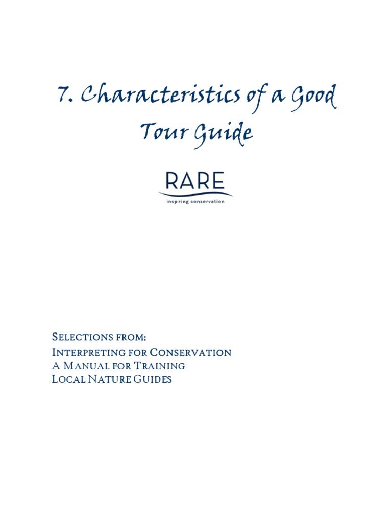 Essential Traits of Effective Tour Guides | PDF | Tourism | Nonverbal ...
