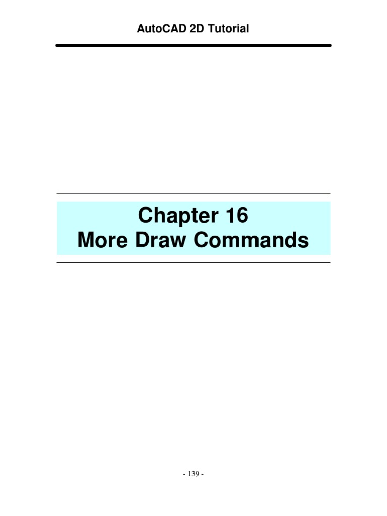 AutoCad Chapter 16 | PDF