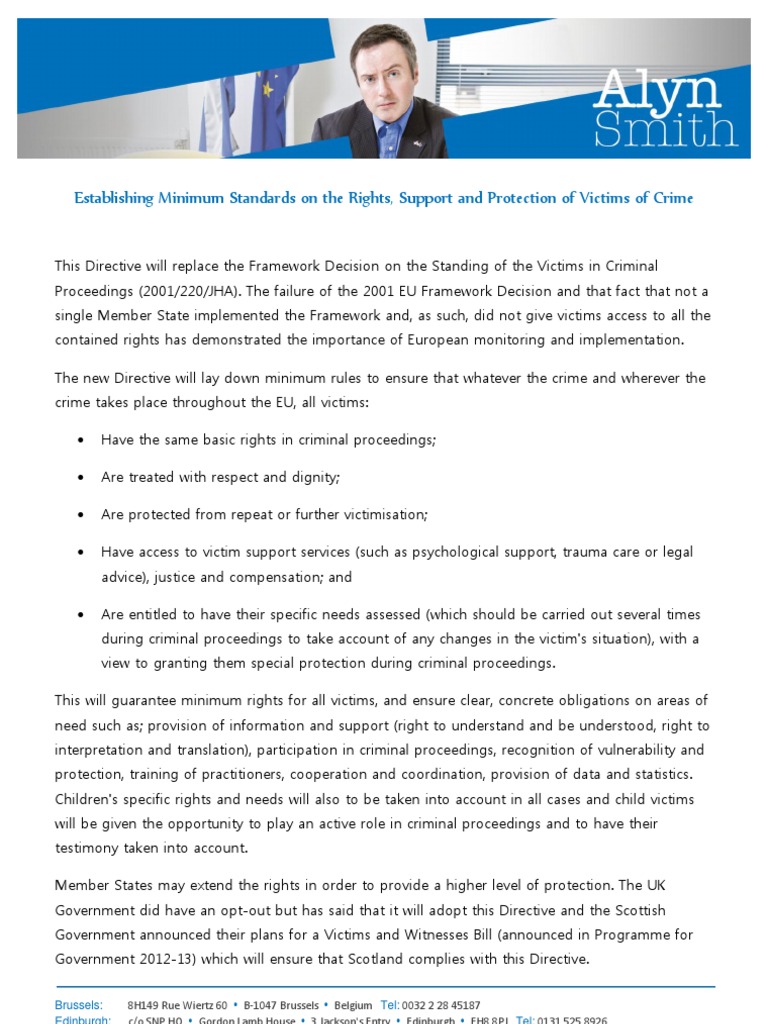 Guide To The New EU Directive | PDF | Victimology | European Union