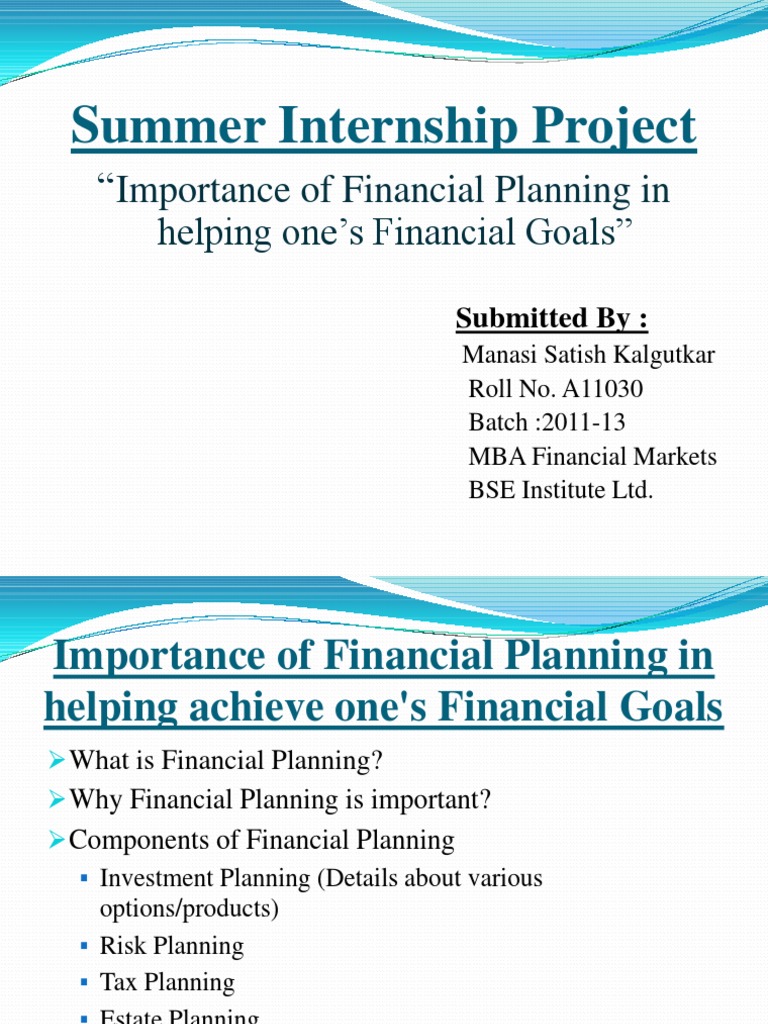 Research Report Financial Planning | Download Free PDF | Insurance ...