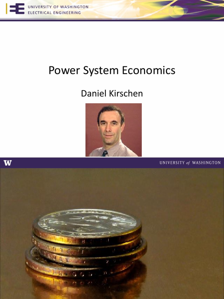 Power System Economics: Daniel Kirschen | PDF | Electricity Generation ...