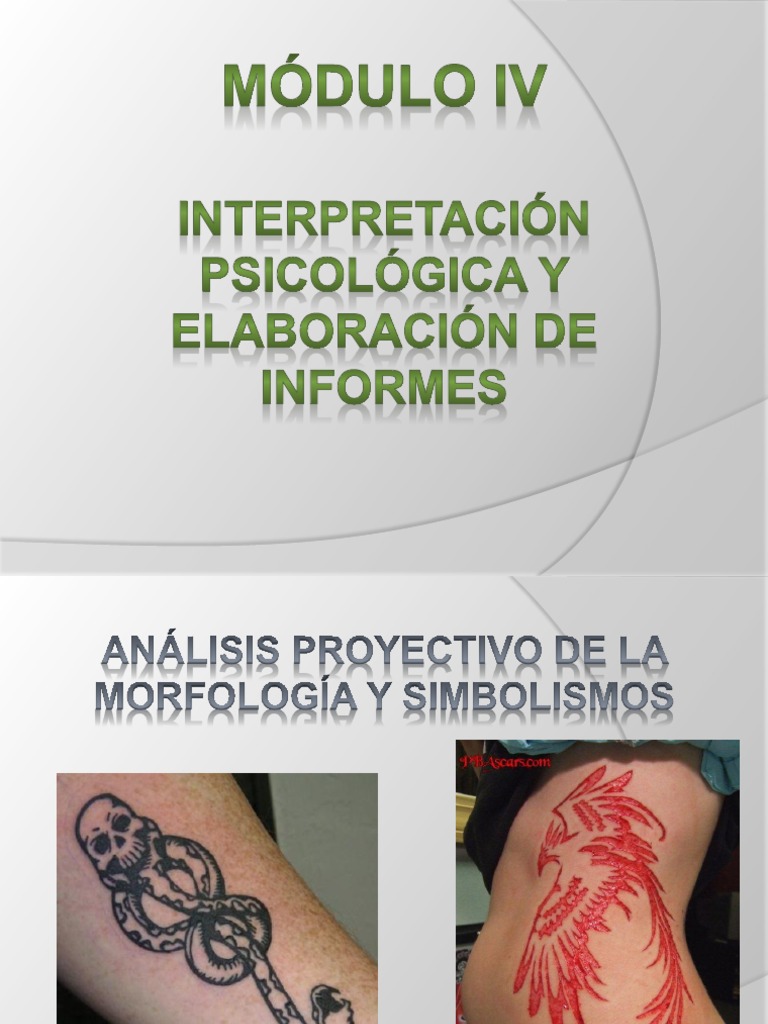 Interpretación de Tatuajes Módulo V | PDF | Comportamiento | Dolor