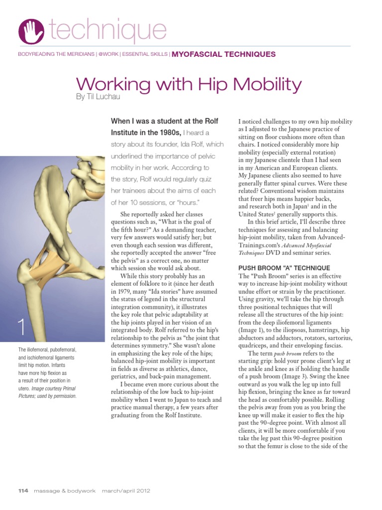Working With Hip Mobility (Myofascial Techniques) | PDF | Hip | Surgery