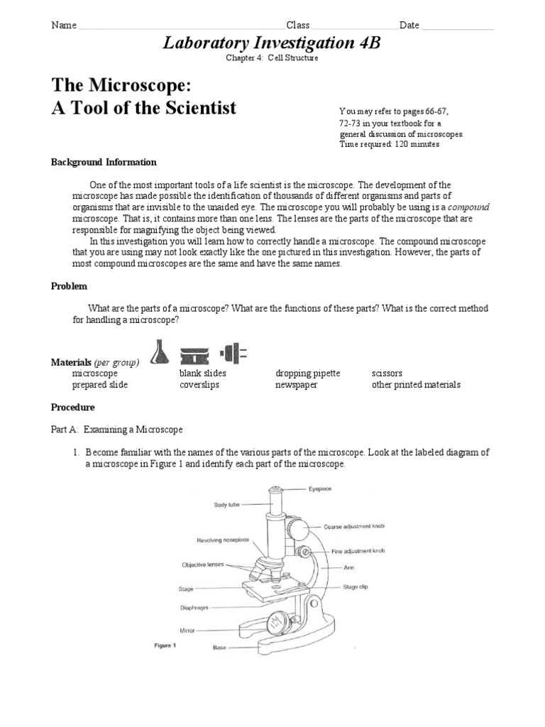 Microscope Lab | PDF | Lens (Optics) | Microscope