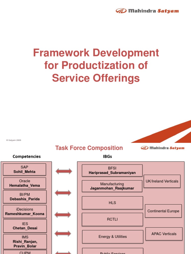 Framework Development For Productization of Service Offerings | PDF ...