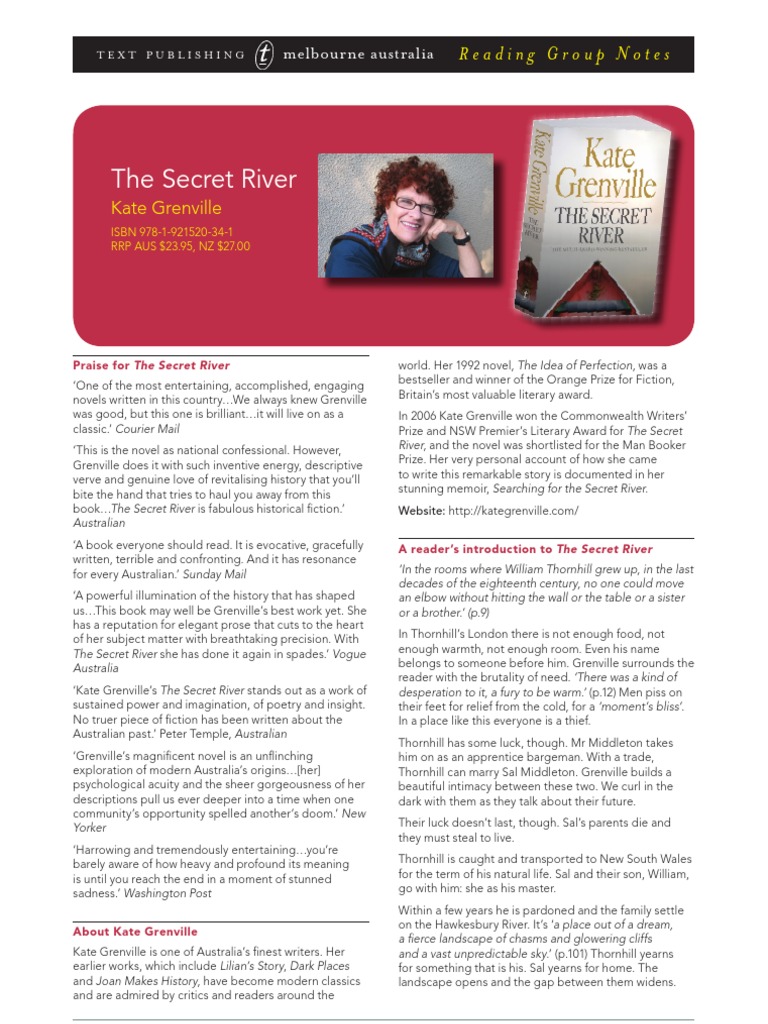 The Secret River: Reader's Guide | PDF