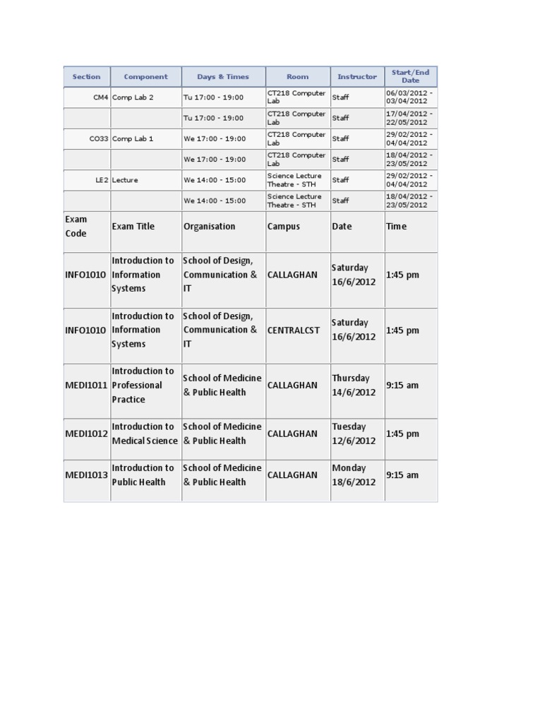 Matric Time Table 2025 Overview | PDF