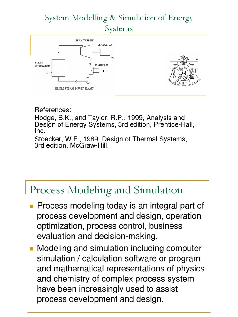 System Modelling & Simulation of Energy Systems | PDF | Computer ...