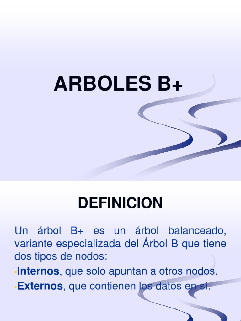 Arboles B+ | PDF | Recuperación de información | Datos