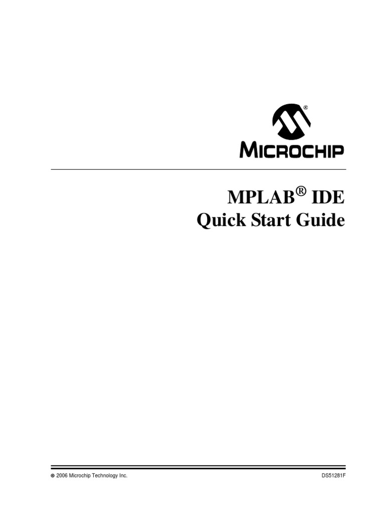 Mplab Ide Quick Start Guide | PDF | Pic Microcontroller | Microcontroller