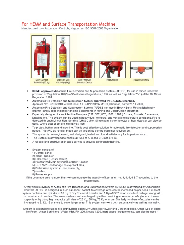FM200 Operation | PDF | Fires | Manufactured Goods