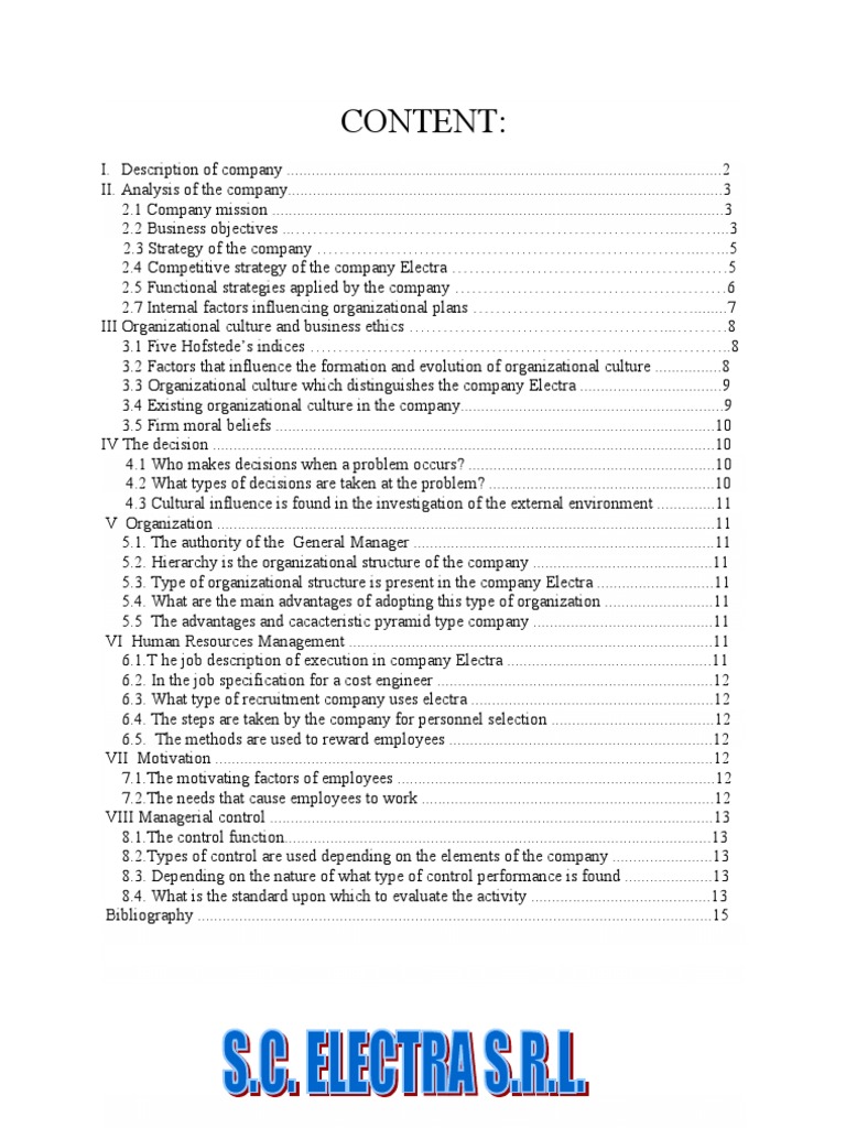 Proiect Management Operational | PDF | Organizational Culture | Strategic Management