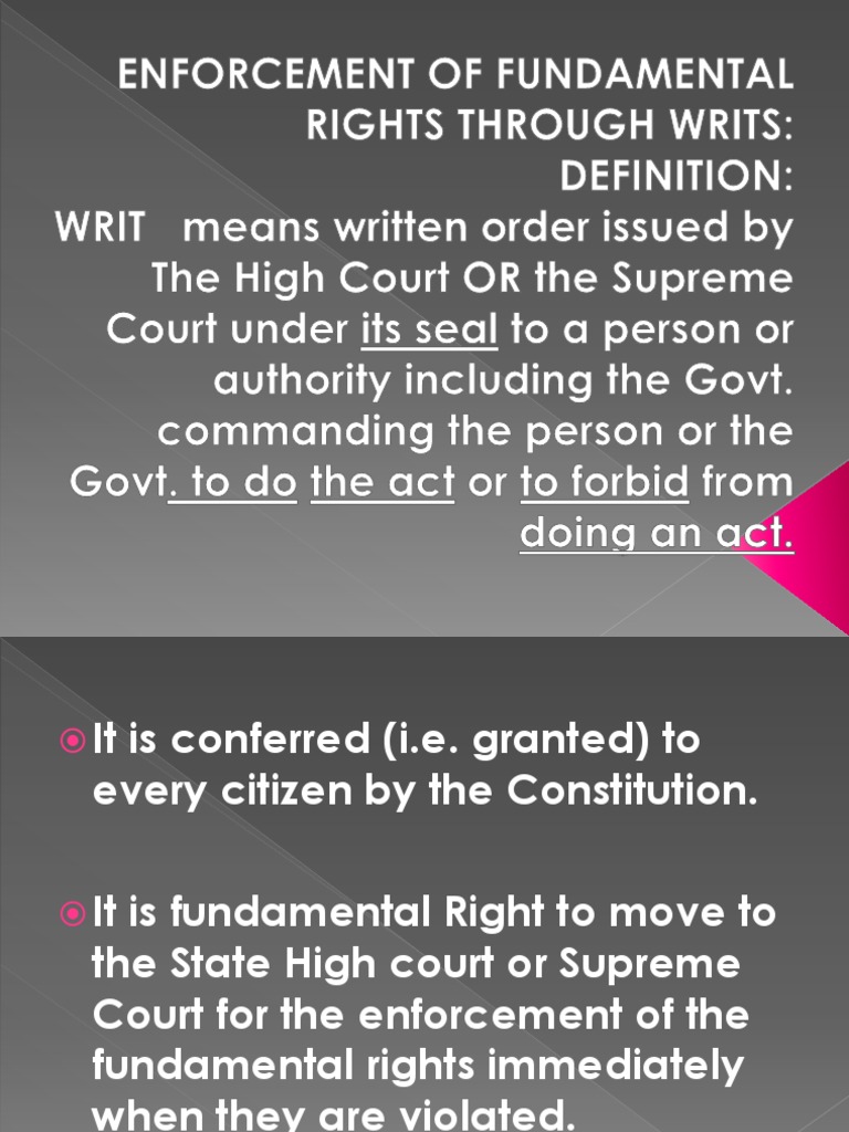 Writ Power PT | PDF | Writ | Habeas Corpus Writ Power PT | PDF | Writ | Habeas Corpus