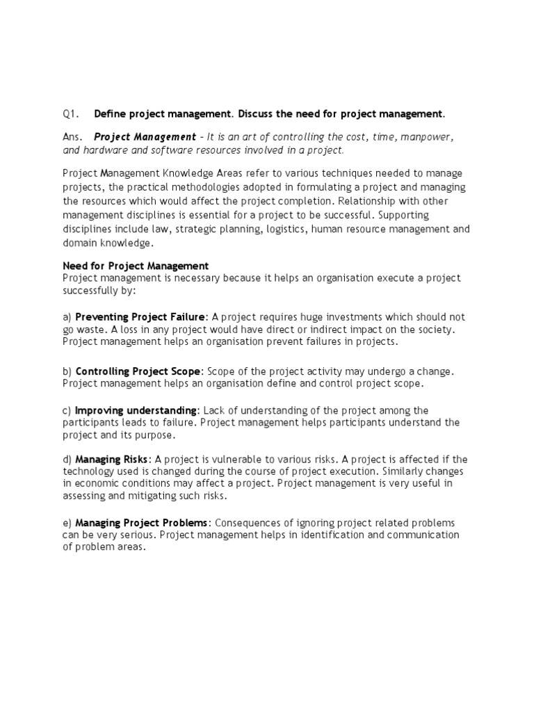 Understanding Project Management Essentials | PDF | Project Management ...