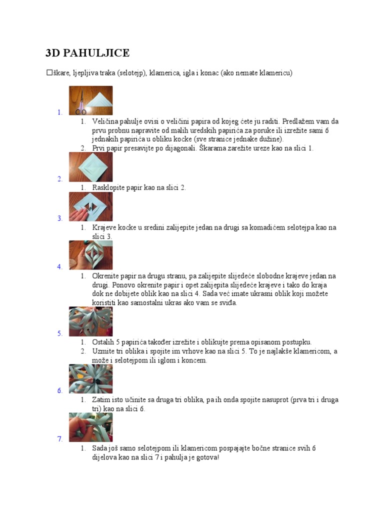 3D Pahuljica | PDF