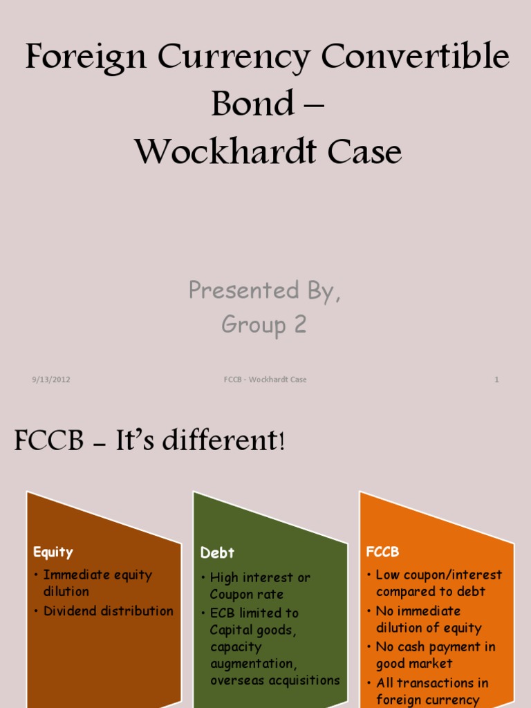 FCCB Final | PDF | Bonds (Finance) | Debt