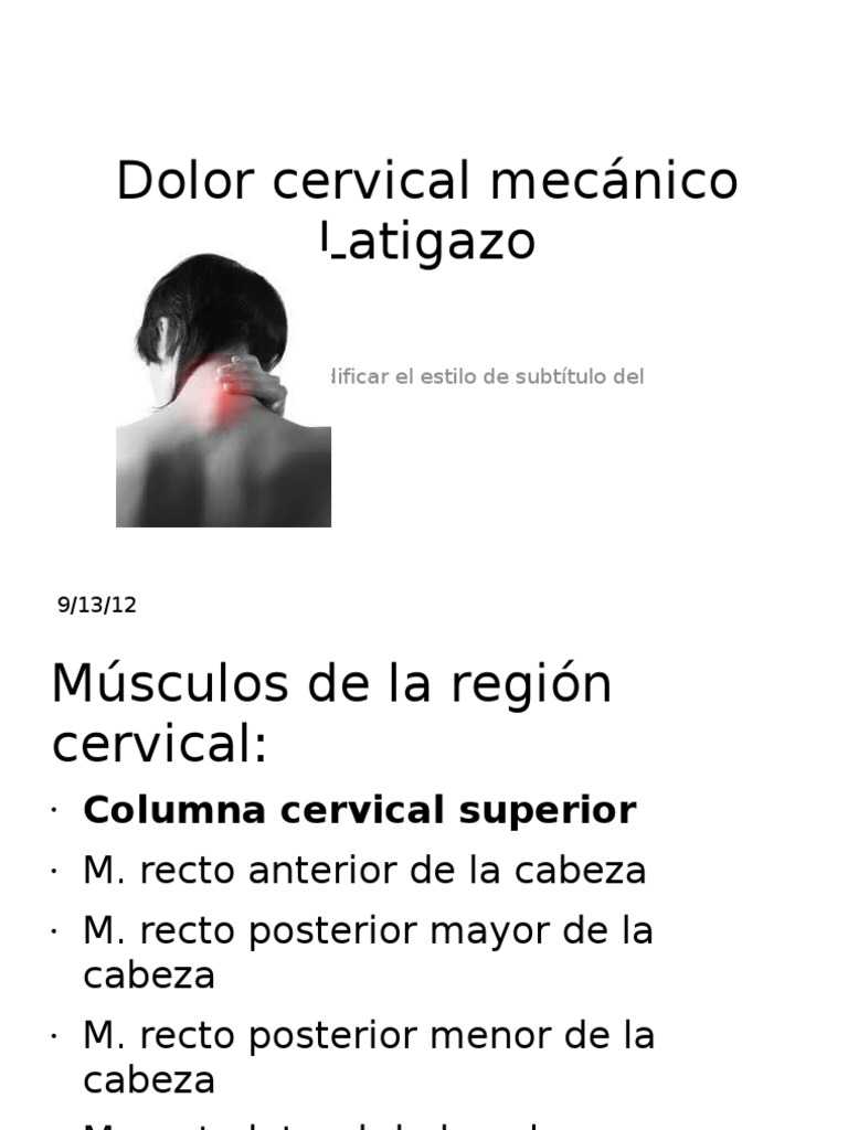 Fisiopatologia Del Dolor Cervical | PDF | La columna vertebral ...