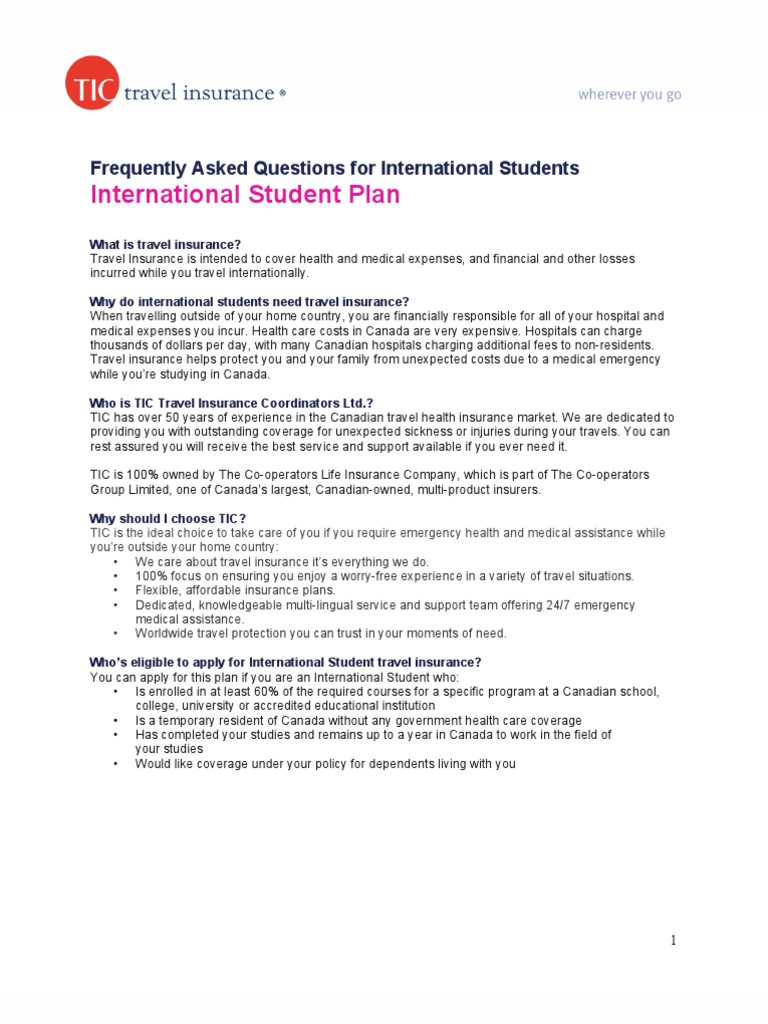 International Student Plan: Frequently Asked Questions For ...