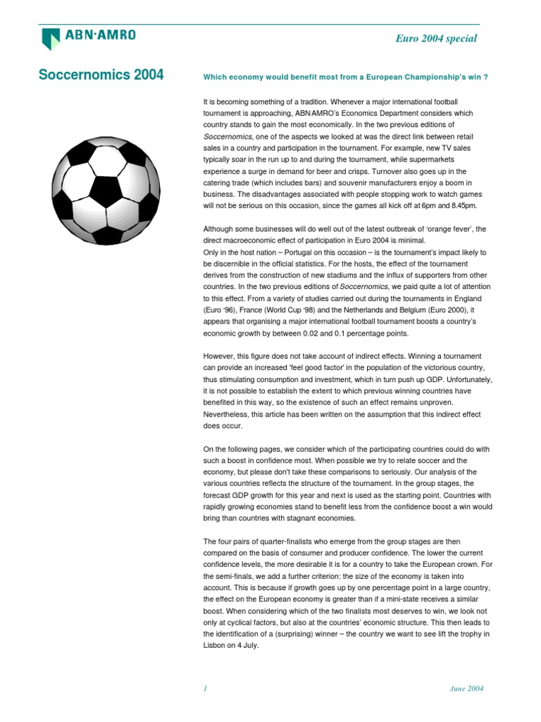 ABNAMRO Soccernomics en | Download Free PDF | Latvia | Economic Growth