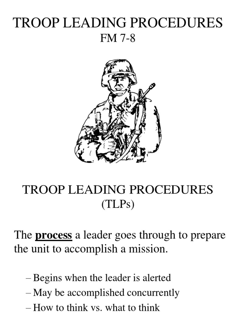 8 Steps of Army Troop Leading Procedures | PDF | Reconnaissance | Warfare