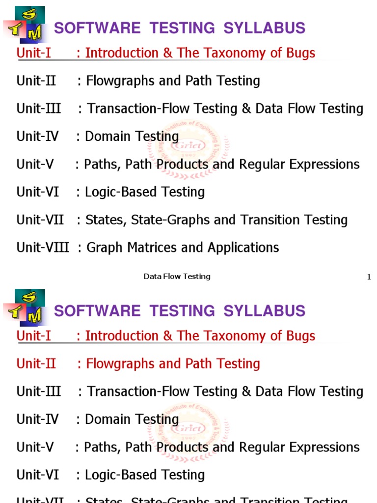 Data Flow Testing Pdf Instruction Set Computer Program