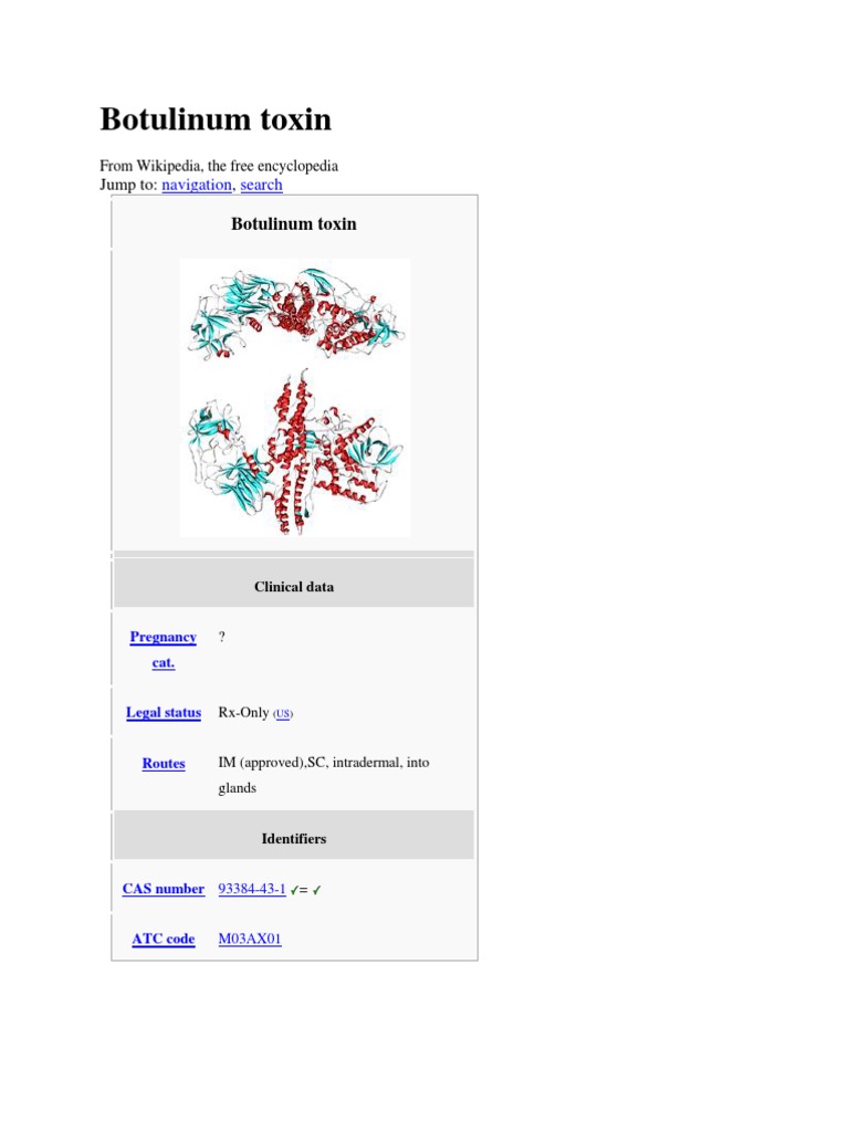 Botulinum Toxin | PDF | Botulinum Toxin | Medical Specialties