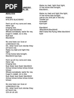 Bye Bye Blackbird (Lyrics) | PDF