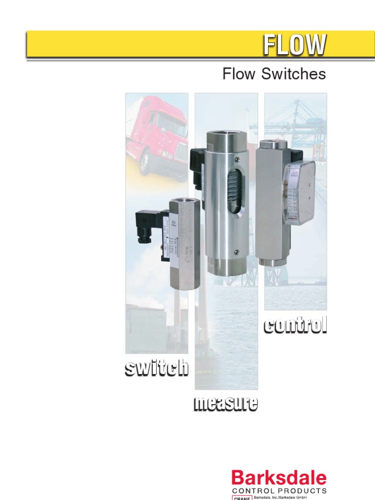 Barksdale Flow Switches Overview | PDF | Switch | Viscosity