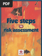 Hse Five Steps To Risk Assessment | PDF | Hazards | Risk