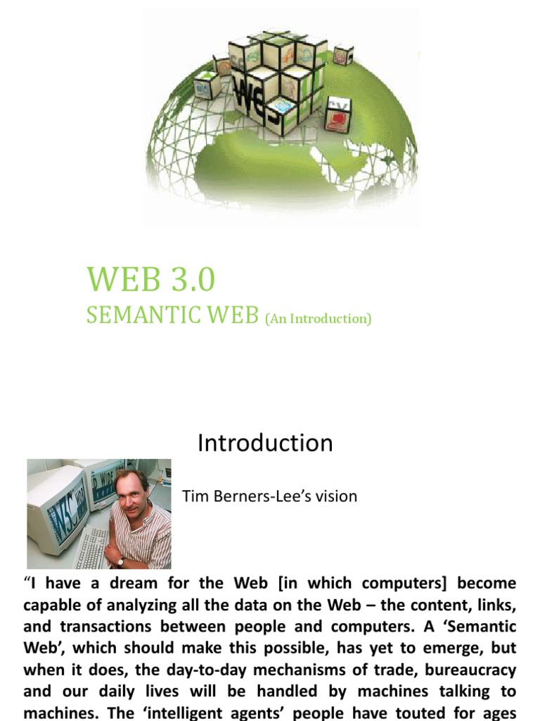Semantic Web: (An Introduction) | PDF | Resource Description Framework | Semantic Web