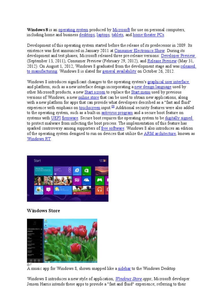 Windows 8 | PDF | Windows 8 | Microsoft Windows