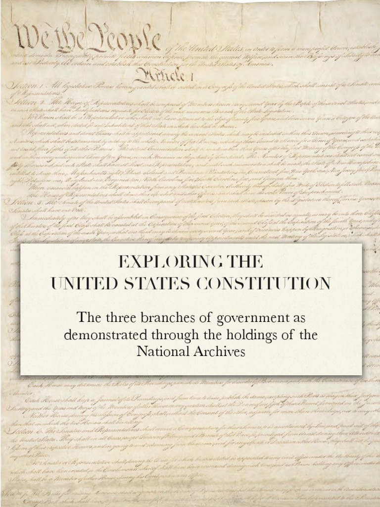 Exploring The United States Constitution | PDF | United States ...