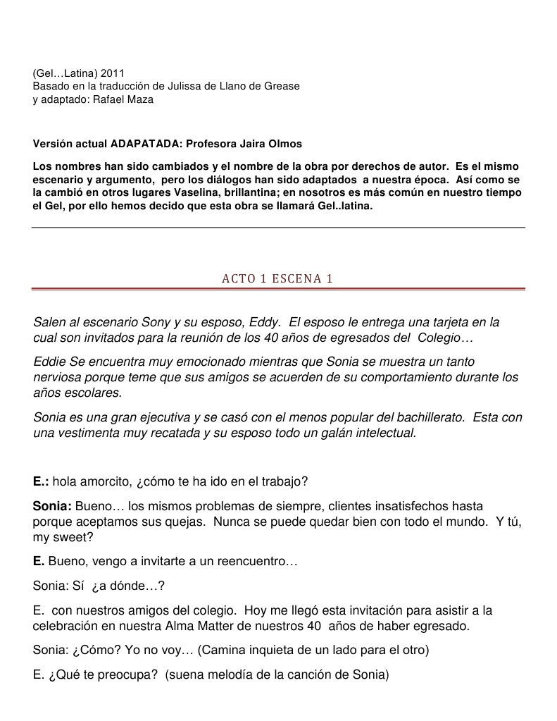 Grease Script | PDF | Science | Ciencia filosófica