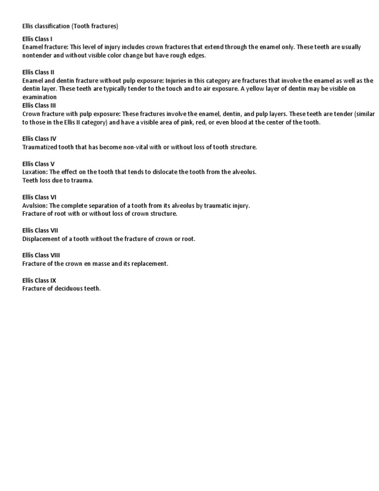 Ellis Classification | PDF