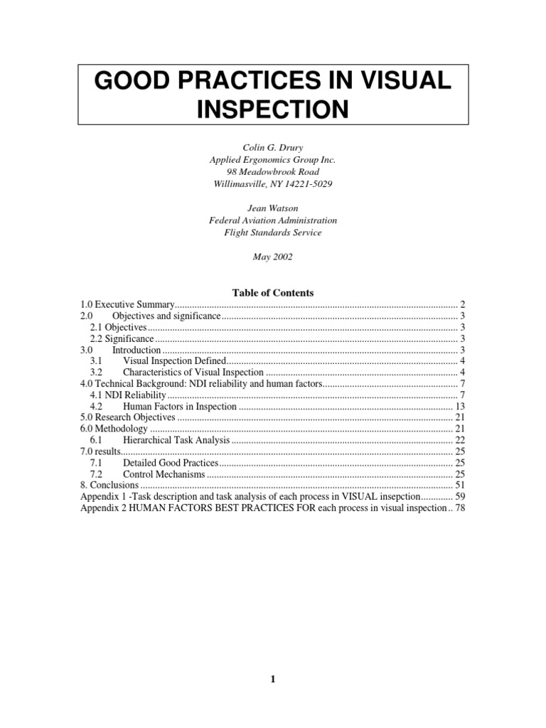 Visual Inspection | PDF | Reliability Engineering | Nondestructive Testing