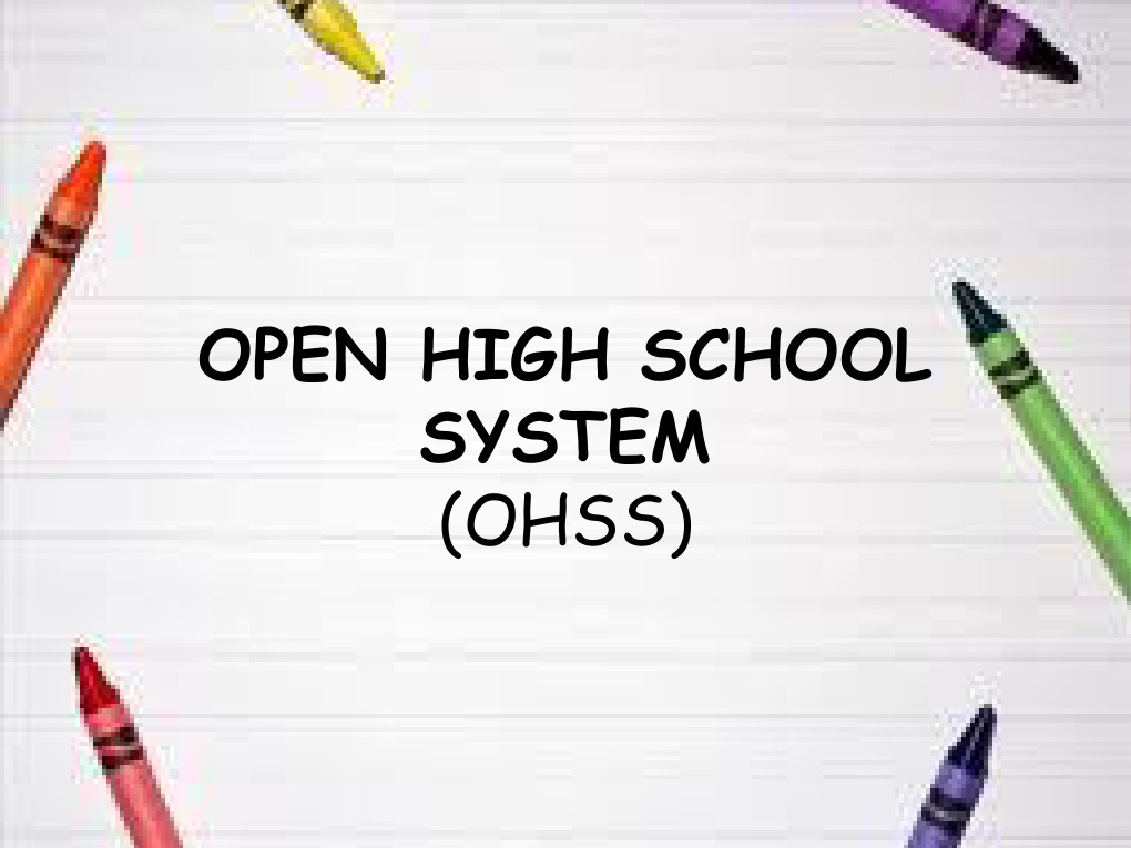 Open High School System Overview | PDF